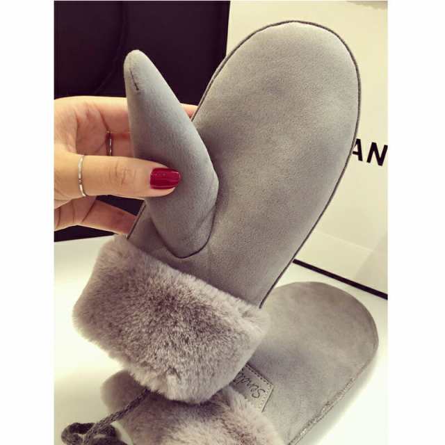 ミトン 手袋 レディース 首掛け 暖かい 防寒 手袋 グローブ 自転車用