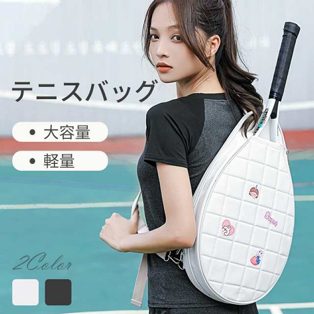 ☆ポイント5Pで5 681円 ラケットバッグ テニスラケット テニスバッグ カバン テニス 大容量 旅行 ノートPC 収納ポケット ラケット バドミントン リュック バッグ バックパック ラケバ ラケットケース ショルダーバッグ スポーツバッグ スポーツリュック ソフトテニス