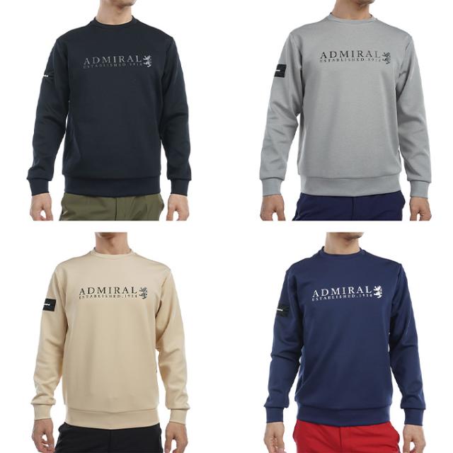 アドミラル Admiral ゴルフウェア スウェット メンズ ダンボール ランパントロゴスウェット ADMA470