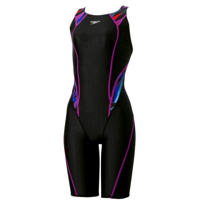 スピード Speedo FINA承認 競泳水着 スパッツ レディース フレックスシグマカイミニオープンバックニースキン SCW12503F-RB