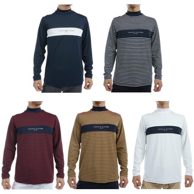 トミーヒルフィガーゴルフ   GOLF ゴルフウェア 長袖シャツ メンズ エッセンシャル長袖モックネックシャツ THMA454