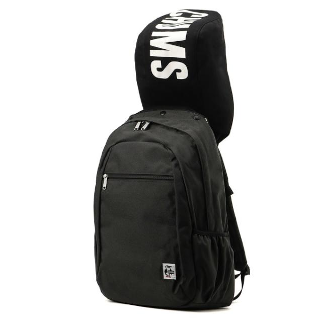 チャムス CHUMS バックパック メンズ レディース フーデッドデイパックスウェットナイロン CH60-3813 Black/Charcoal
