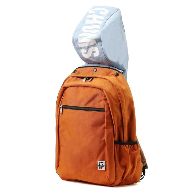 チャムス CHUMS バックパック メンズ レディース フーデッドデイパックスウェットナイロン CH60-3813 Sax/Orange
