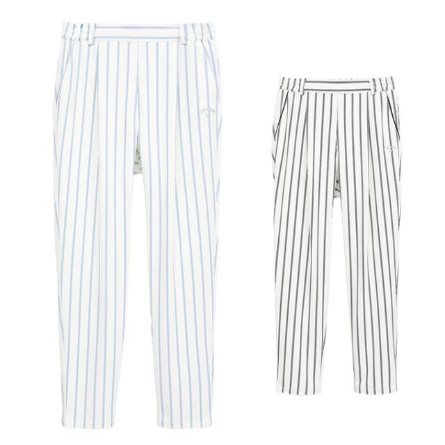 キャロウェイ ゴルフウェア ロングパンツ レディース ストライプジョガーパンツ C25126204 Callaway