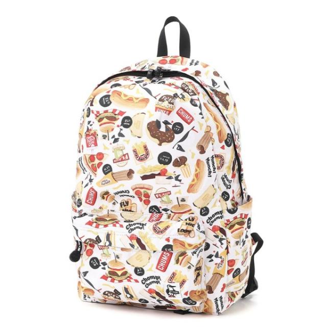 チャムス CHUMS バックパック メンズ レディース リサイクルハリケーンデイパック CH60-3961-FAST FOOD