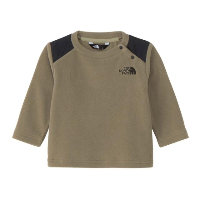 ザ・ノース・フェイス(THE NORTH FACE) フリース ジュニア B Micro Fleece Crew ベビー マイクロフリースクルー NAB72505-MR 【国内正規品】