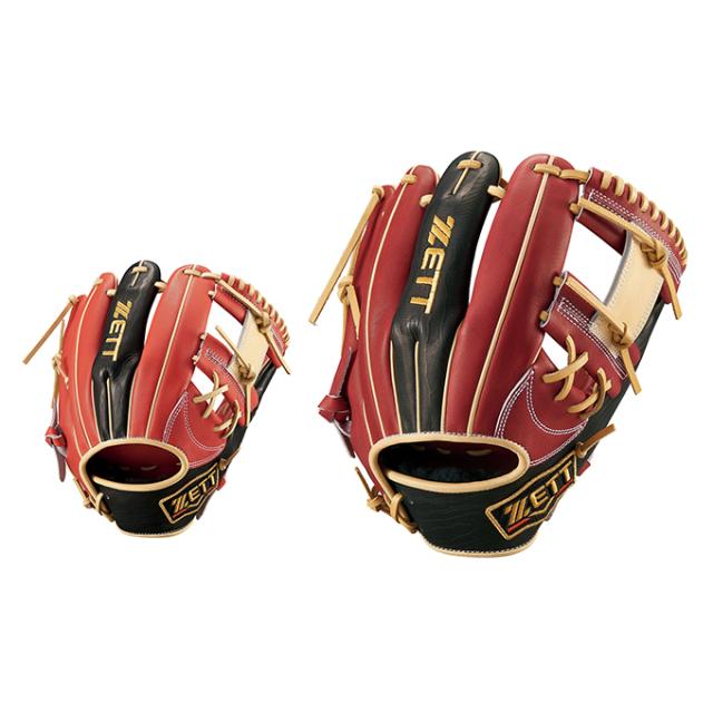 ゼット ZETT 野球 一般軟式グローブ 内野手 メンズ 軟式グローブ 内野手用 二塁手 遊撃手用 プロステイタス 右投げ用 スペシャルカラー BRGB32460
