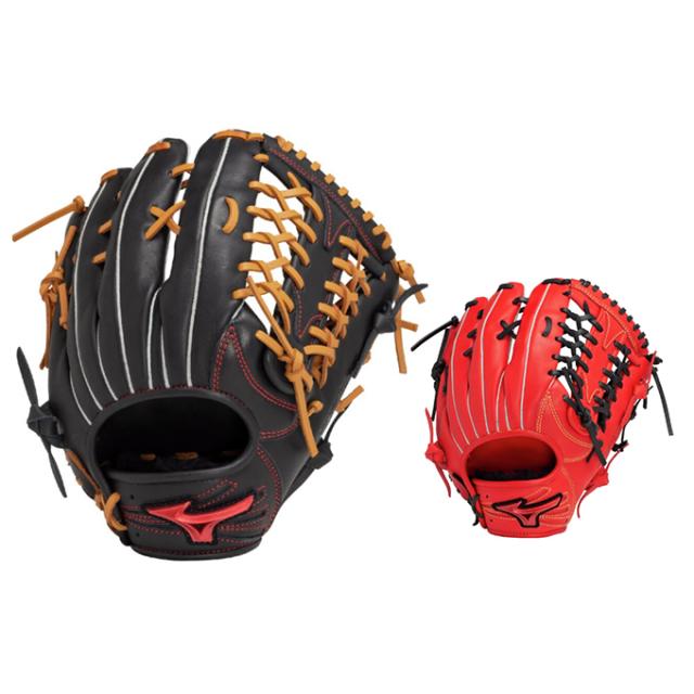 ミズノ 野球 一般軟式グローブ 外野手 メンズ レディース 軟式用ウィルドライブ レッド IBE 外野手向け サイズ14 1AJGR32807 MIZUNO