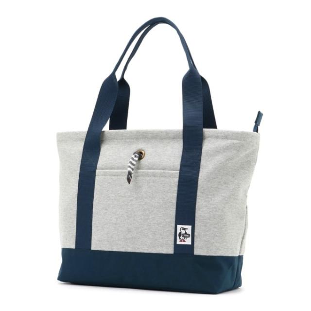 チャムス CHUMS トートバッグ メンズ レディース トートバッグスウェットナイロン Tote Bag Sweat Nylon CH60-3974-H-GRAY/BASIC NAVY