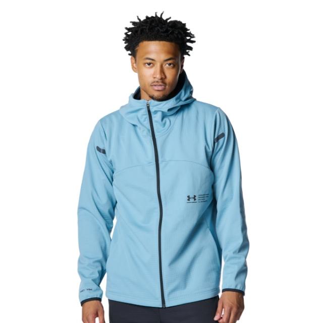 アンダーアーマー ウインドブレーカー ジャケット メンズ UA WINTER KNIT 3 LAYER FULL-ZIP HOODIE 6007393-418 UNDER ARMOUR