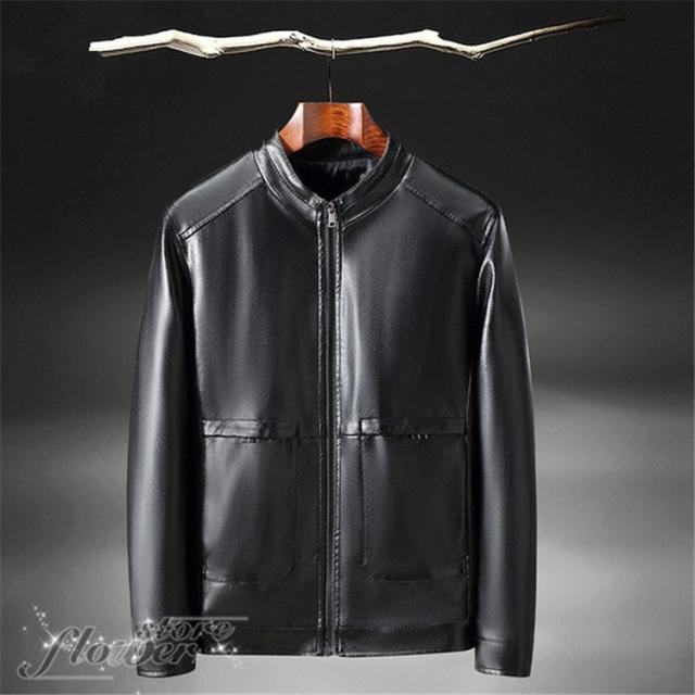 レザージャケット メンズ アウター 春秋冬 長袖 革ジャン PUジャケット ライダースジャケット テーラード 立ち襟 無地 ショート丈 大きいサイズ おしゃれ 防寒