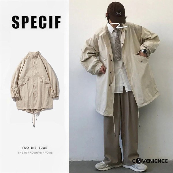 ステンカラーコート メンズ おしゃれ ビジネスコート ロングコート アウター 大きいサイズ ゆったり 着痩せ 細身 カジュアル ブランド 秋冬 20代 30代 40代 50代