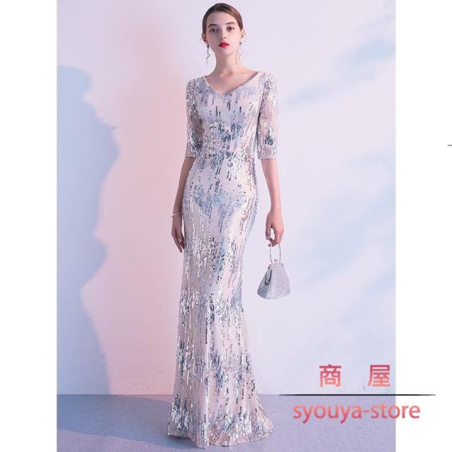 結婚式 ウェディングドレス パーティードレス ロングドレス 二次会ドレス カラードレス マーメイド イブニングドレス 大きいサイズ 演奏会 お花嫁ドレス 姫系