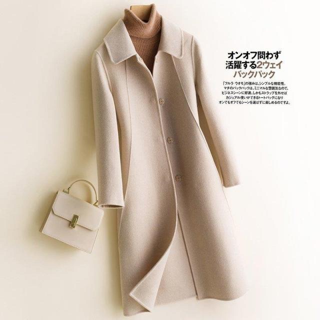 4色 チェスターコート レディース ラシャコート 無地 ロング丈 ゆったり 秋冬コート アウター お洒落 ウール混 厚手暖かい 体型カバー アウター 通勤 OL