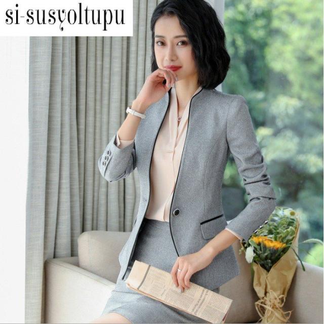 レディーススーツ上下スーツ　スカート　パンツ3点セット　OL通勤 面接　 ビジネス　オフィス/フォーマル 　七五三入学式/入社/卒業式　長袖