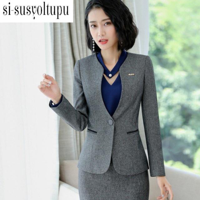 レディーススーツ上下スーツ　スカート　パンツ3点セット　OL通勤 面接　 ビジネス　オフィス/フォーマル 　七五三入学式/入社/卒業式　長袖