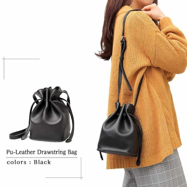 A.M.S. 巾着バッグ ショルダーバッグ 2way レディース 斜めがけ