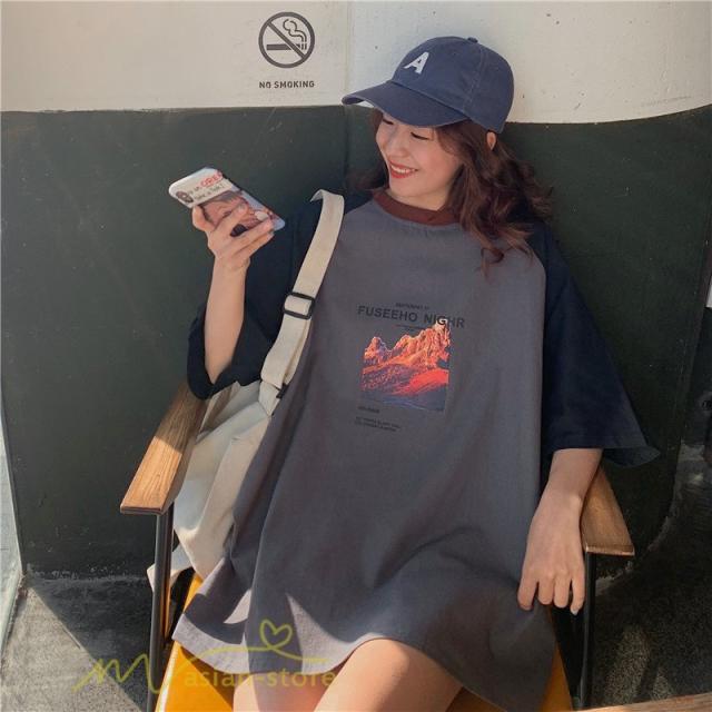 tシャツ Tシャツ 半袖 夏コーデ レディース ゆったり 人気 ワイドT