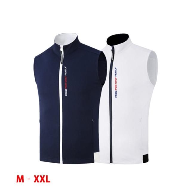 ゴルフベスト 春秋 防風 撥水 メンズゴルフウェア ハイネック 運動着 メンズ 立ち衿 男性用 紳士 ゴルフトップス ベスト スポーツウェア 大人 カジュアル