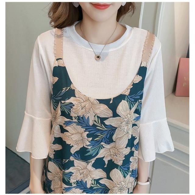 ワンピース セットアップ レディース きれいめ 花柄 マタニティ 授乳口