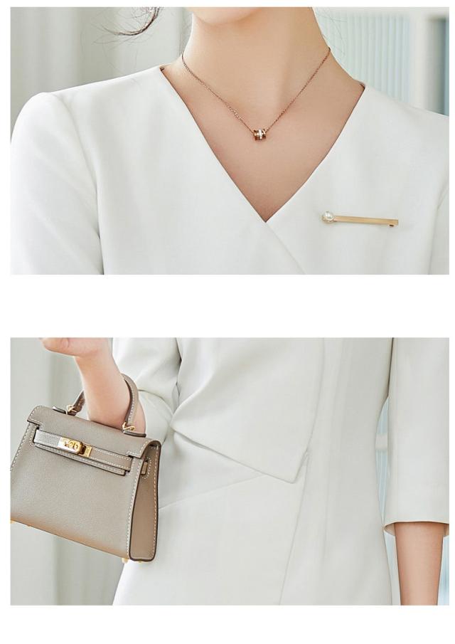 受付 制服 ワンピース レディース 夏 事務服 オフィス エステサロン