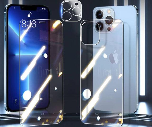 3点セット iPhone13 フィルム iPhone13 ガラスフィルム iPhone13 pro max mini 保護フィルム 前後フィルム iPhone12 pro 強化ガラス 全面の ...