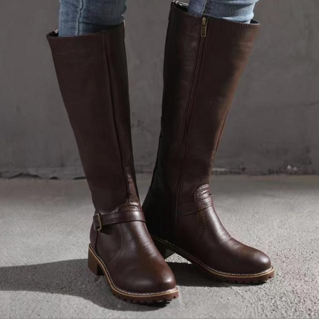 ロングブーツ 筒周り 幅広 大きい レディース ロング ブーツ