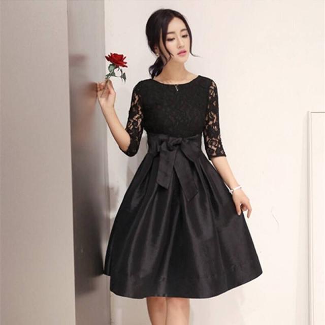 パーティードレス 結婚式 お呼ばれドレス 20代 30代 40代 袖あり 結婚式 ワンピース パーティードレス 膝丈 結婚式 お呼ばれドレス 大きいサイズ