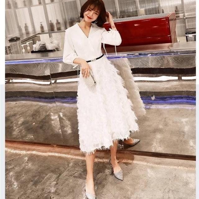 パーティードレス 結婚式 お呼ばれドレス 20代 30代 40代 袖あり ロング レース 黒ロングワンピース 大きいサイズ お呼ばれワンピース 成人式 同窓会 食事会