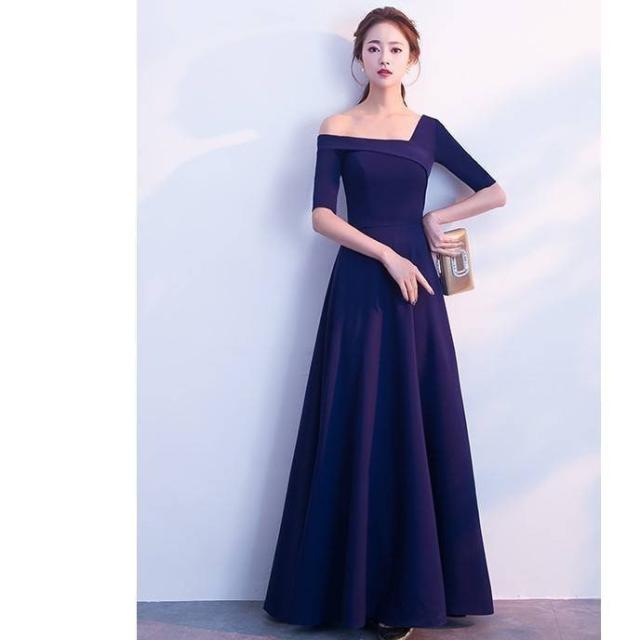 パーティードレス 結婚式 お呼ばれドレス 20代 30代 40代 袖あり ロング 黒ロングワンピース 大きいサイズ お呼ばれワンピース 二次会 成人式 同窓会 食事会