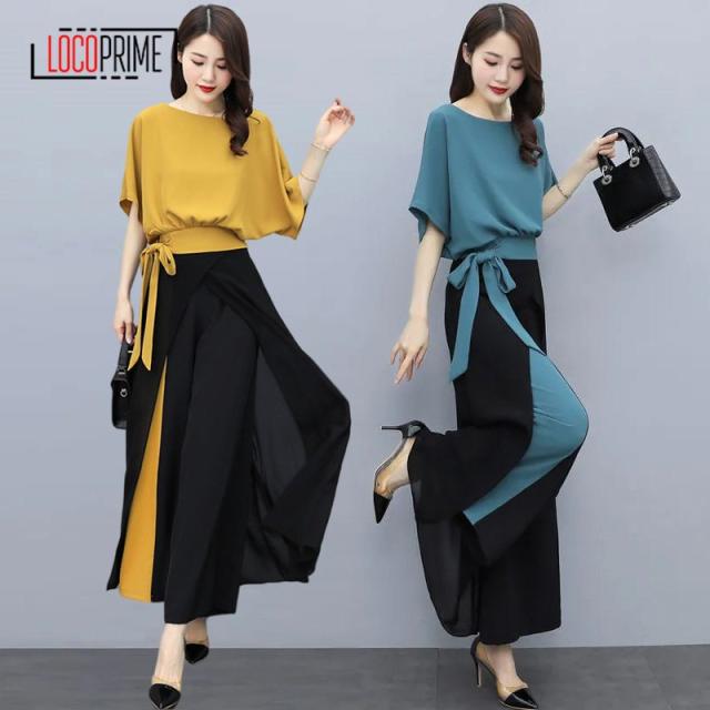 セットアップ レディース 夏 カジュアル 30代40代 きれいめ 大きいサイズ ブラウス 半袖 無地 ガウチョパンツ おしゃれ 通勤 大人 上品 着痩せ 薄手 涼しい