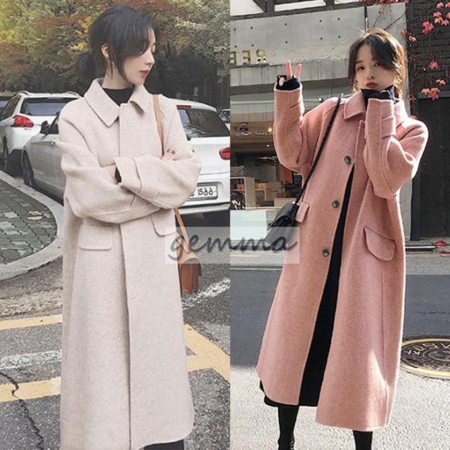 ラシャコート レディース ロングコート ジャケット チェスターフィールドコート ラシャ 韓国風 ゆったり 秋冬 新作 20代 30代 40代