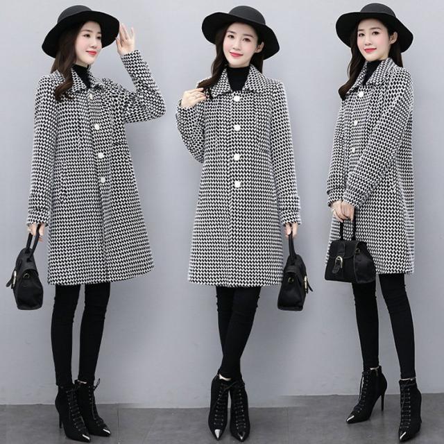 チェスターコート レディース 秋冬 40代 チェスターコート チェック柄 ミディアム丈 ラシャコートスーツ  厚手オーバー ゆったりアウター 通勤 着痩せ オシャレ
