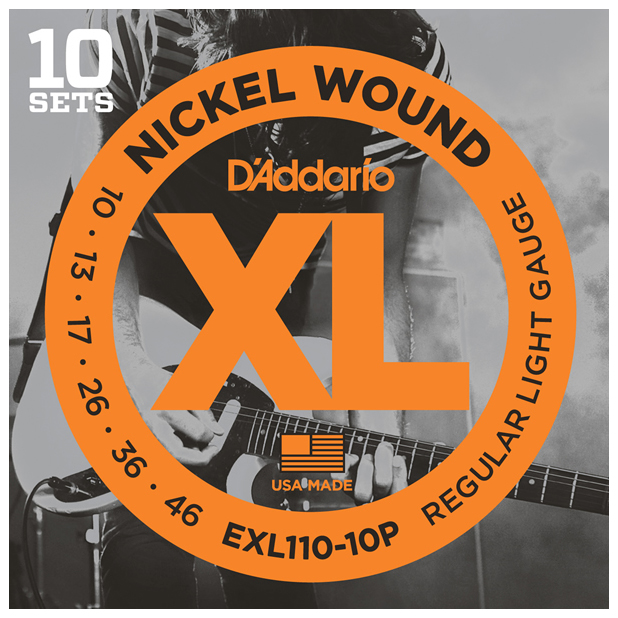ダダリオ EXL110-10P エレキギター弦 EXL110×10Pセット（Regular Light）D'Addario XL NICKEL ...