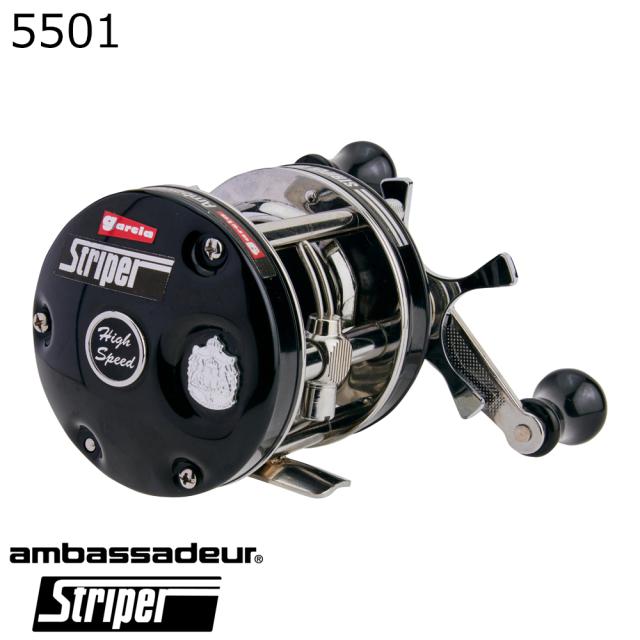 アブガルシア アンバサダー 5501 ストライパー ブラック ファクトリーチューン 左ハンドル AMB.5501 Factory Tuned返品種別A