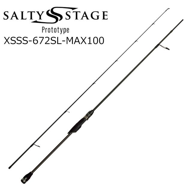 アブガルシア XSSS-672SL-MAX100 ソルティーステージ プロトタイプ スーパーライトジギング XSSS-672SL-MAX100 6.7ft 2ピース スピニングAbuGarcia SaltyStage KR-X Prototype Super Light Jigging スーパーライトジギングロッド[1614461ABU] 返品種別A