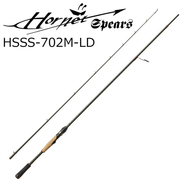 アブガルシア ホーネットスピアーズ HSSS-702M-LD 7.0ft 2ピース スピニング HSSS-702M-LD返品種別A