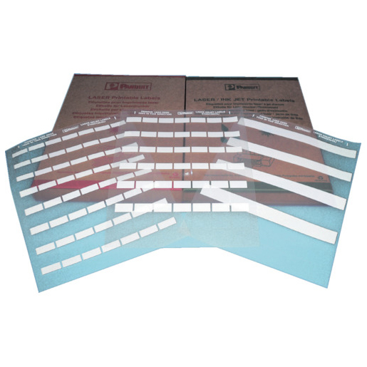 パンドウイットコーポレーション S100X150YAJ レーザープリンタ用セルフラミネートラベル　ポリエステル　白　印字部縦12.7mmx横25.4mm(2500枚入り)[S100X150YAJ] 返品種別B