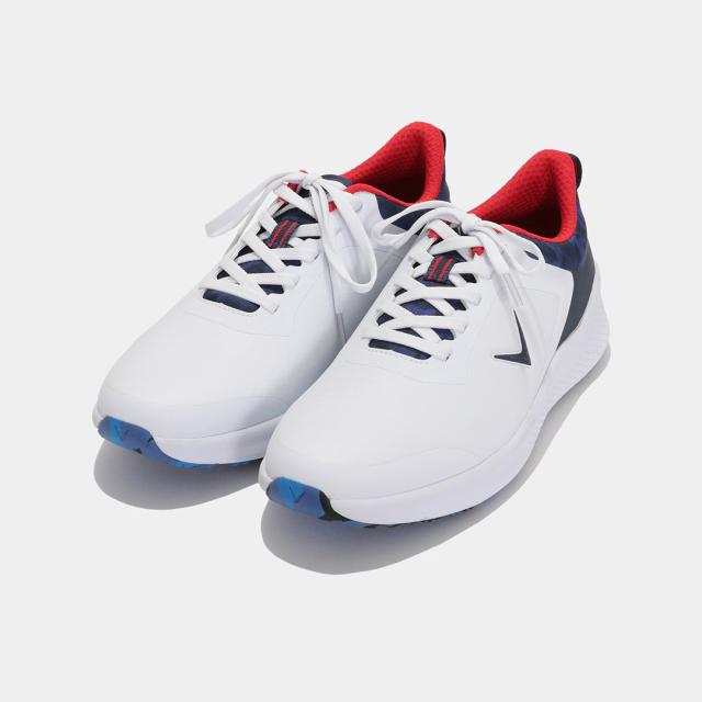 キャロウェイ メンズ スタースパイクレス ゴルフシューズ(ホワイト/ネイビー・サイズ：25.0cm) STAR24-1030-250返品種別A