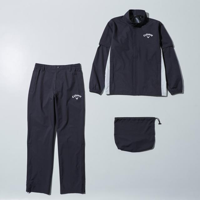 キャロウェイ メンズ レインウェアセット(ブラック・サイズ：M) CALLAWAY セットアップレインウェア C25989100-1010-M返品種別A