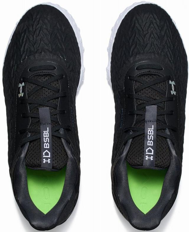 アンダーアーマー 野球 トレーニングシューズ UAヤード ターフ3.0（Black/Black/White・サイズ：25.5cm） DOM-3027448-001-25.5返品種別A