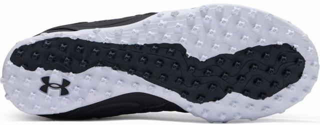アンダーアーマー 野球 トレーニングシューズ UAヤード ターフ3.0（Black/Black/White・サイズ：25.5cm） DOM-3027448-001-25.5返品種別A