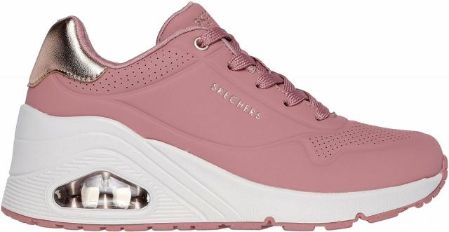 スケッチャーズ レディース スニーカー ウノ ウェッジ ハイ ステップス（ローズ・サイズ：22.5cm） SKC-177520-ROS-22.5返品種別A