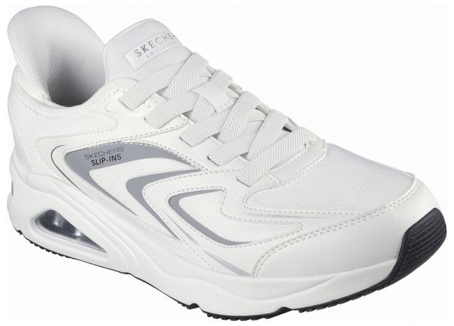 スケッチャーズ SKC-183083-WGY-27.0 メンズ スニーカー TRES-AIR UNO-VISIO スリップインズ カジュアル シューズ（ホワイト・サイズ：27.0cm）SKECHERS[SKC183083WGY270] 返品種別A