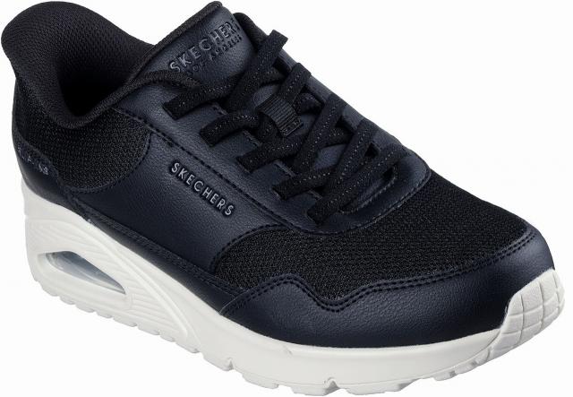 スケッチャーズ レディース スニーカー UNO-BANKSIA（ブラック・サイズ：22.0cm） SKECHERS SKC-177117W-BLK-22.0返品種別A