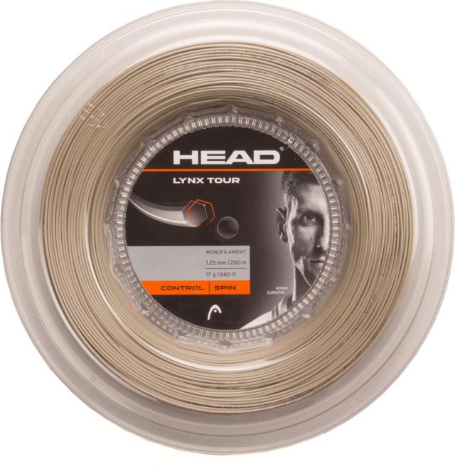 HEAD(ヘッド) 硬式テニス用ストリング LYNX TOUR REEL（シャンペンゴールド・サイズ：サイズ：1.25mm）  HTM-281799-CP-125返品種別A