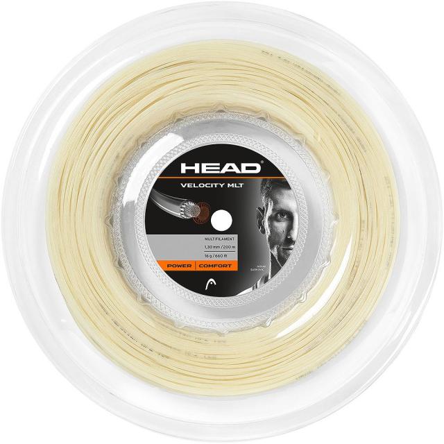 HEAD(ヘッド) 硬式テニス用ストリング VELOCITY MLT(ロール) （ナチュラル・サイズ：1.30mm×200m）  HTM-281414-130返品種別A