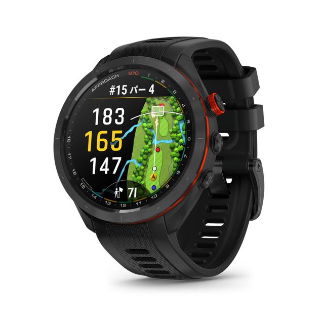 ガーミン 010-02746-22 ゴルフウォッチ Approach S70 47mm(ブラック)GARMIN[0100274622] 返品種別A