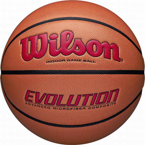 Wilson（ウィルソン） WIL-0595XB0605 EVOLUTION ゲームボール（人工皮革）　6号球（オレンジ/スカーレット）[WIL0595XB0605] 返品種別A