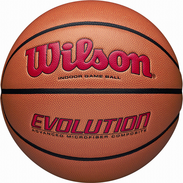 Wilson（ウィルソン） WIL-0595XB0705 EVOLUTION ゲームボール(合成皮革)　7号球（オレンジ/スカーレット）[WIL0595XB0705] 返品種別A